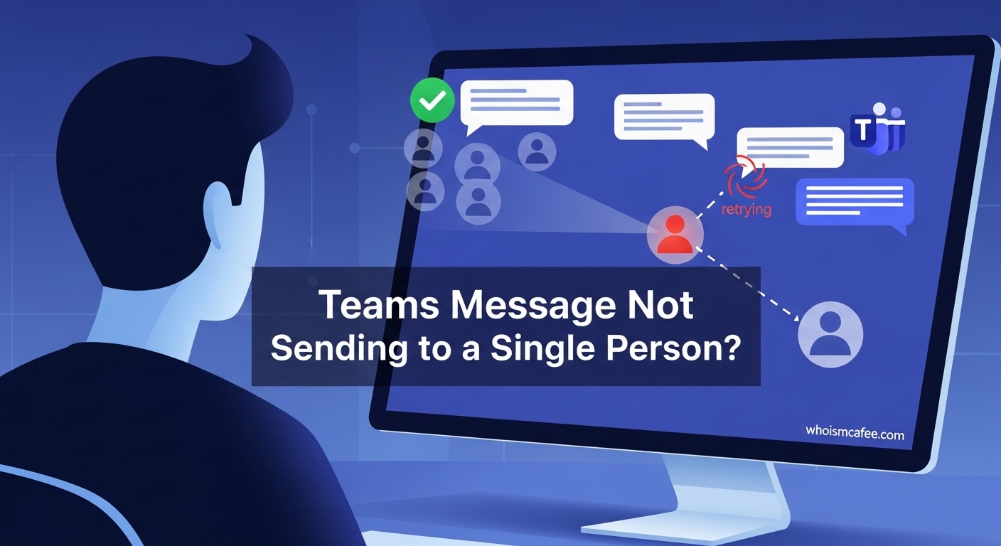 Solve Unable to Send Teams Message to One User October 2025